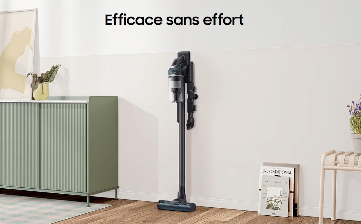 Promo Samsung : - 36 % sur son aspirateur balai ultra perfectionné Jet 85 Pet | Electroguide
